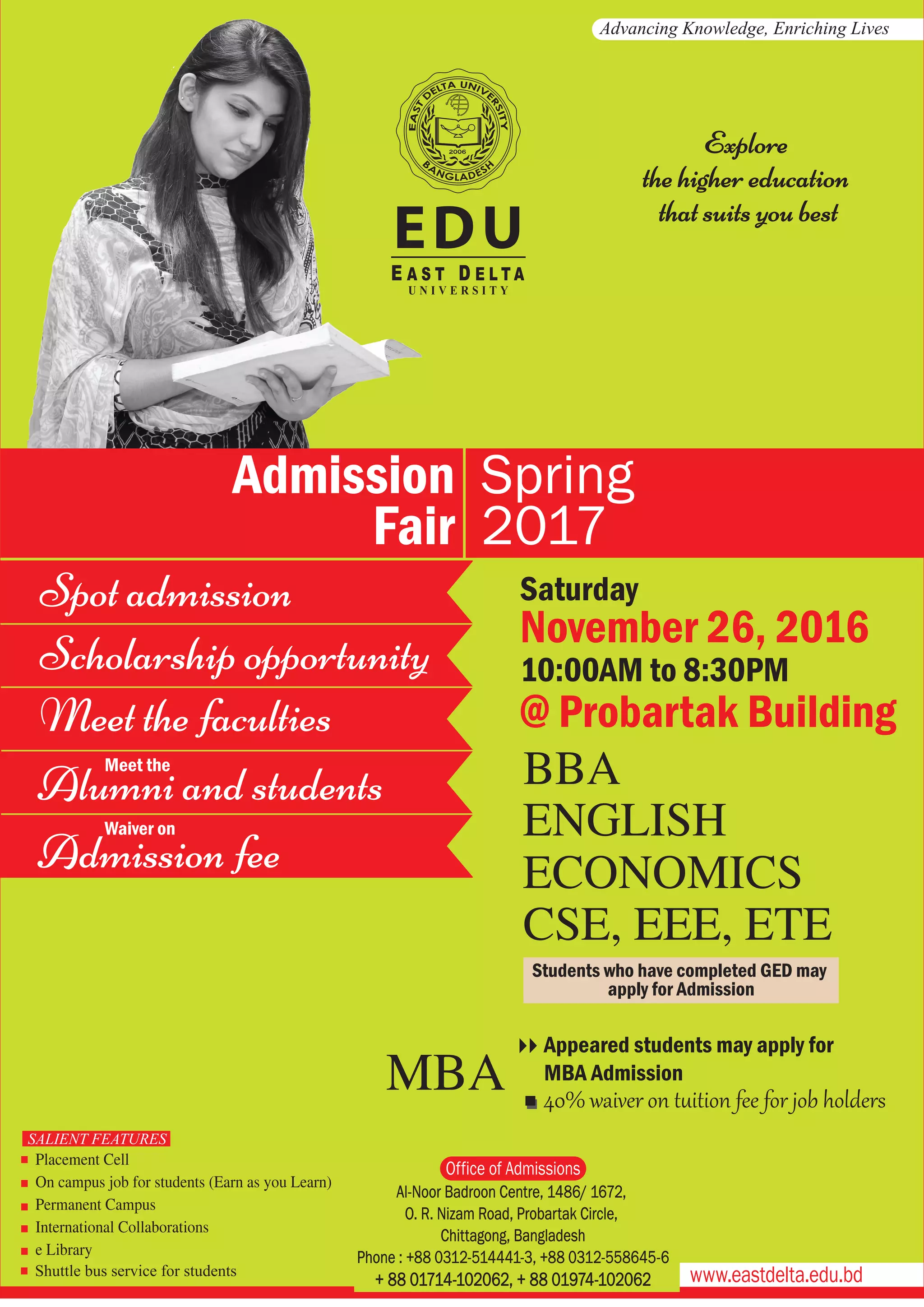 Admissions fair common flyer [converted] | PDF