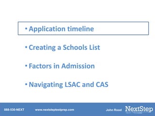 Law School Admissions -- Next Step Test Preparation | PPTX ...