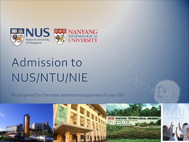 Admission To Nus | PPT | Undergraduate Education | College Education