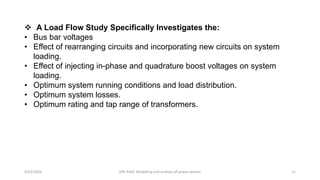Admittance model and Power flow study.pptx