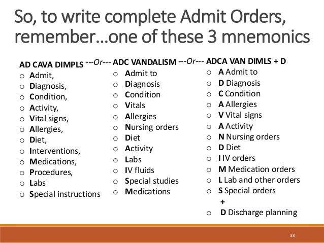 Admitting a Patient to the Hospital_Admit Orders | PDF | Diseases and ...