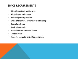 Admitting dept | PPTX