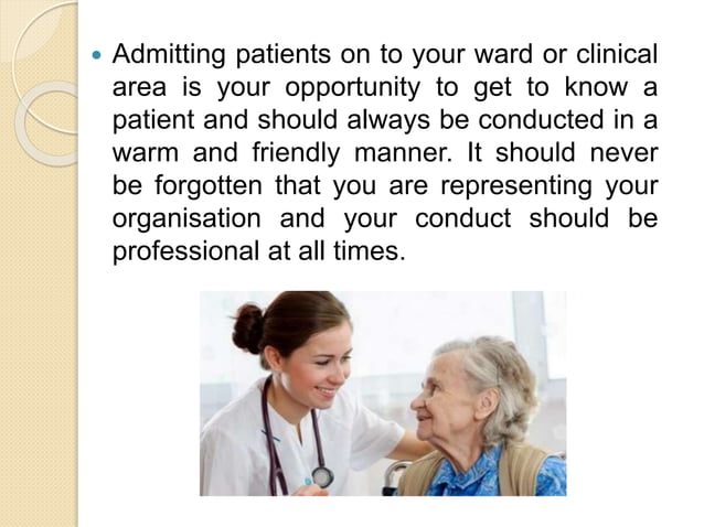 Admitting patients | PPT