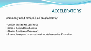 Admixture of concrete power point presentation | PPTX