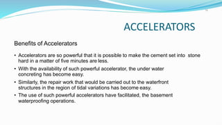 Admixture of concrete power point presentation | PPTX
