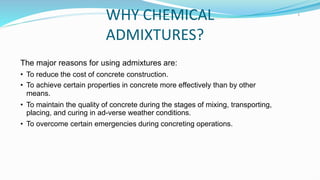 Admixture of concrete power point presentation | PPTX