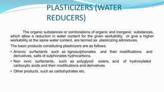 Admixture of concrete power point presentation | PPTX