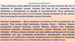 Admixtures , used in making of concrete in site | PPT