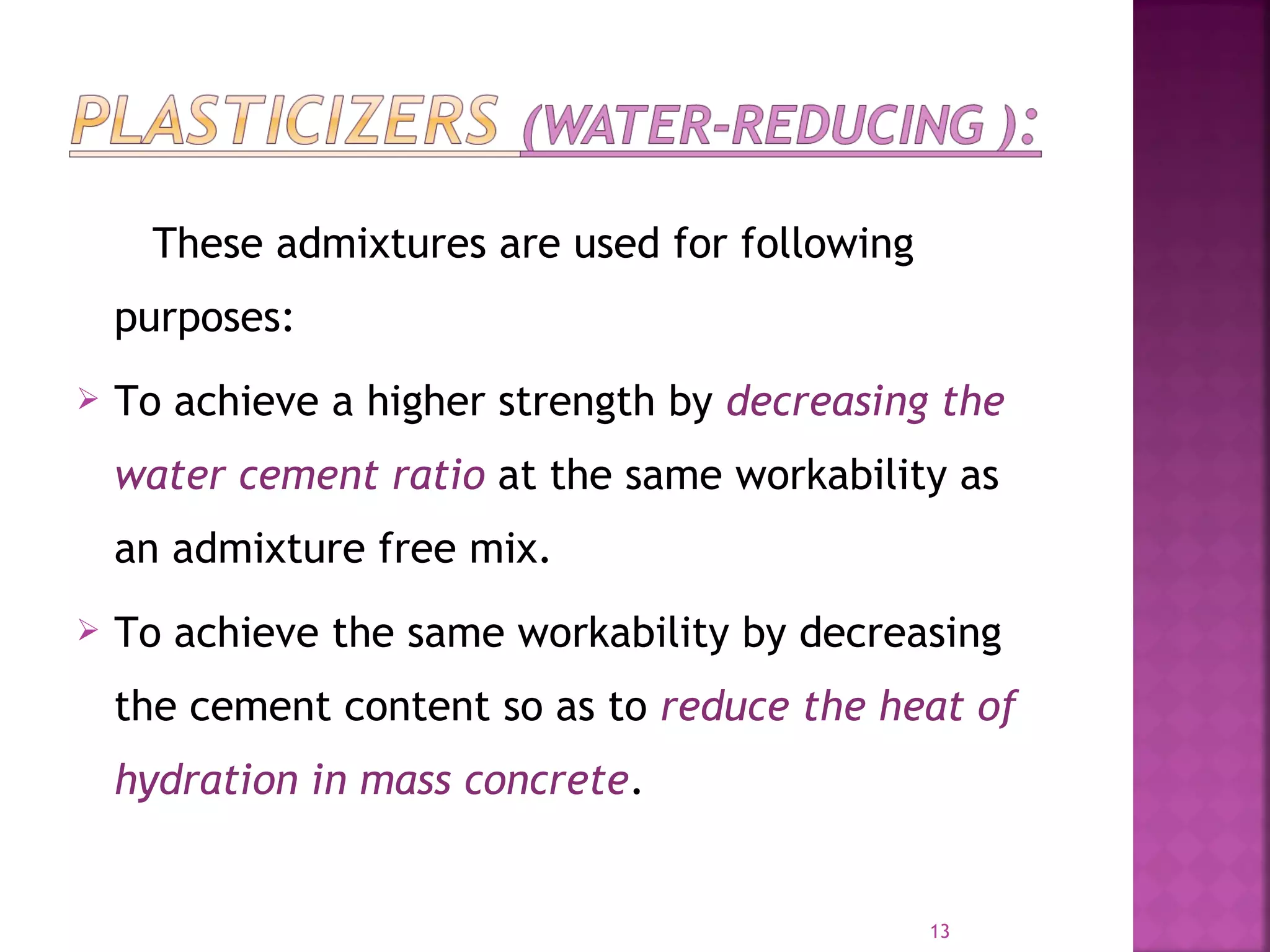 Admixture of concrete | PPT