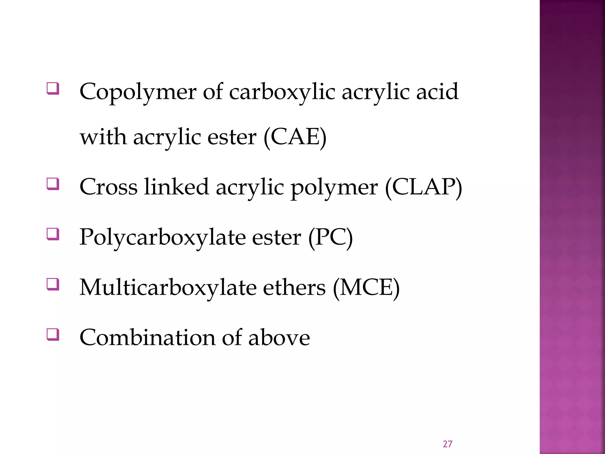 Admixture of concrete | PPT
