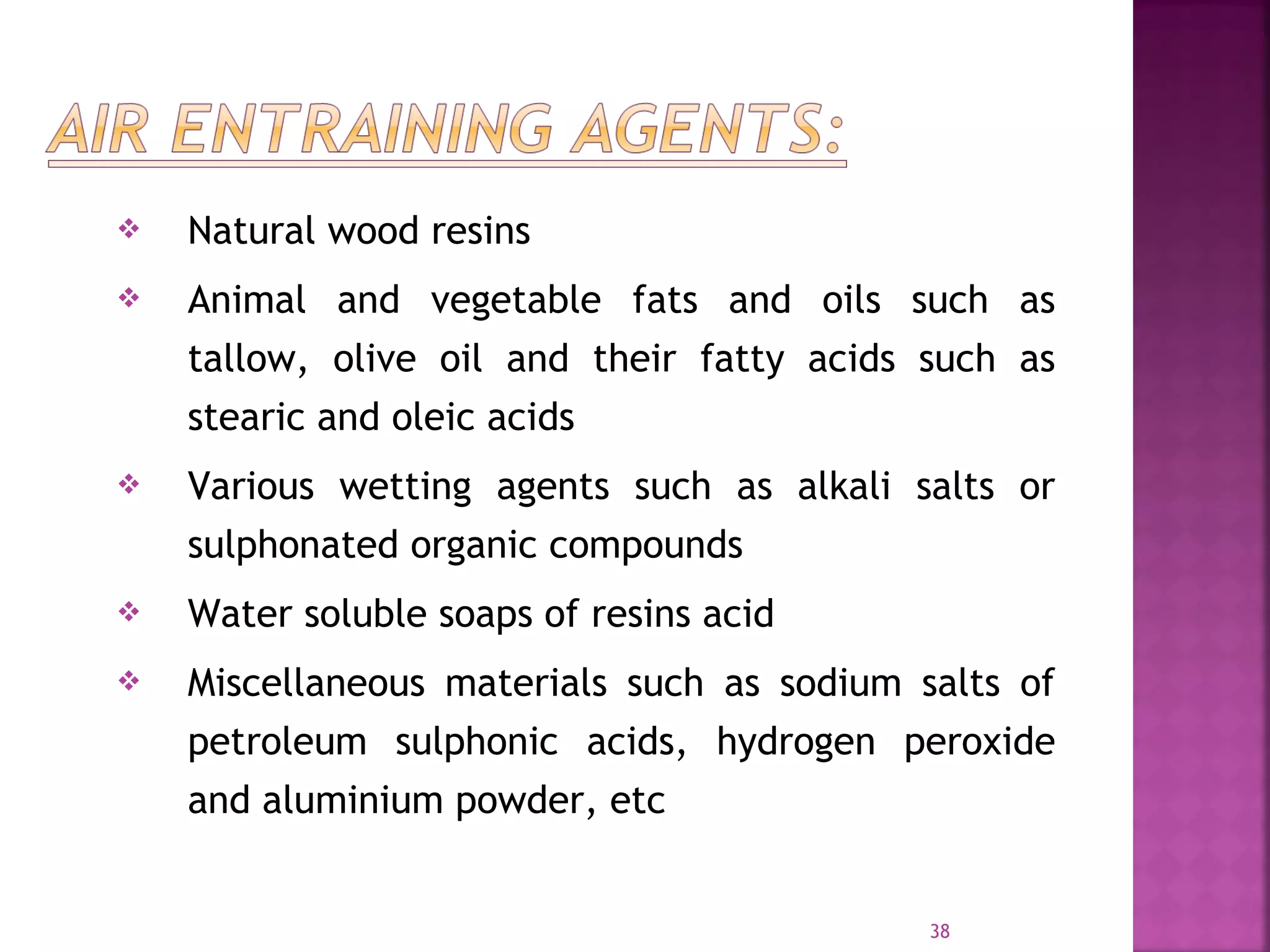 Admixture of concrete | PPT