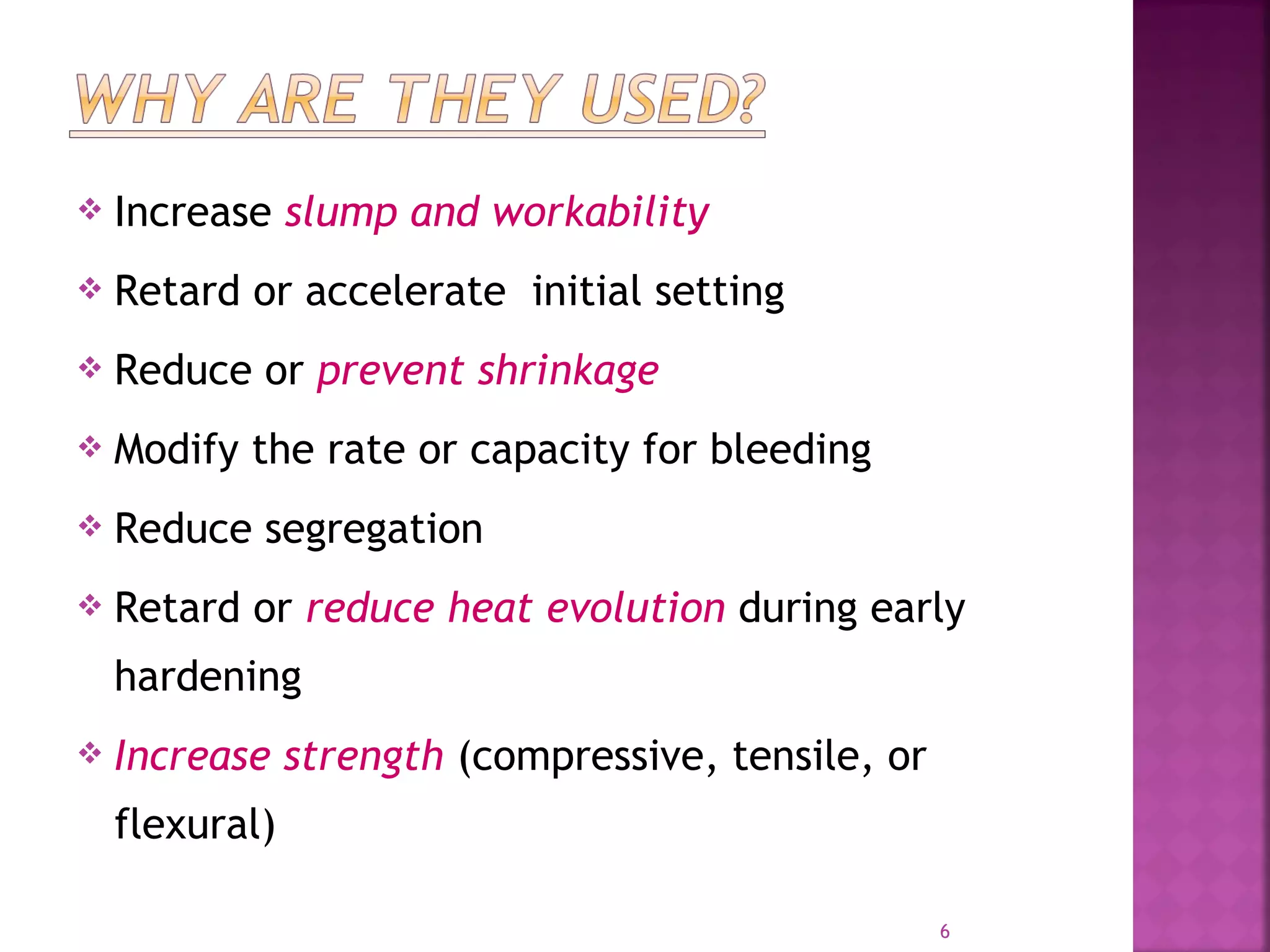 Admixture of concrete | PPT