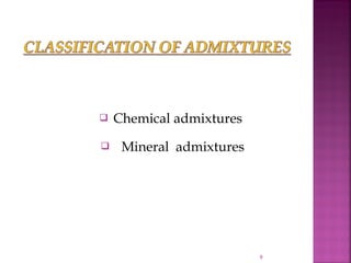 Admixture of concrete | PPT