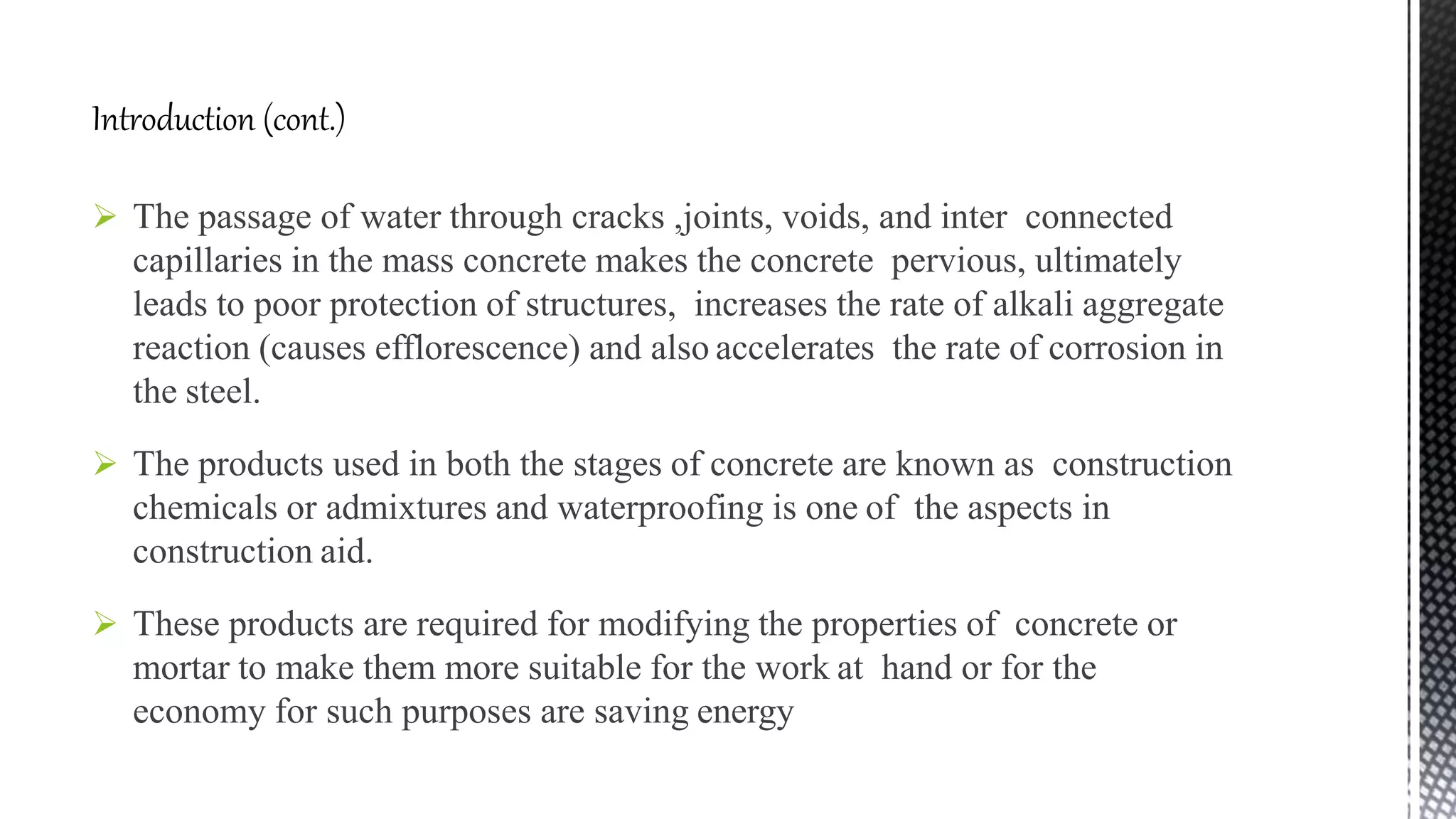 Additives & Admixtures | PPTX