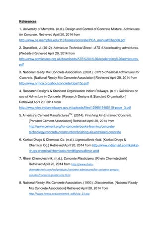 Admixtures 1 4 | PDF