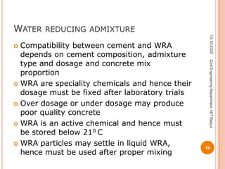 Admixtures in concrete concrete technology | PDF