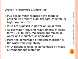 Admixtures in concrete concrete technology | PDF