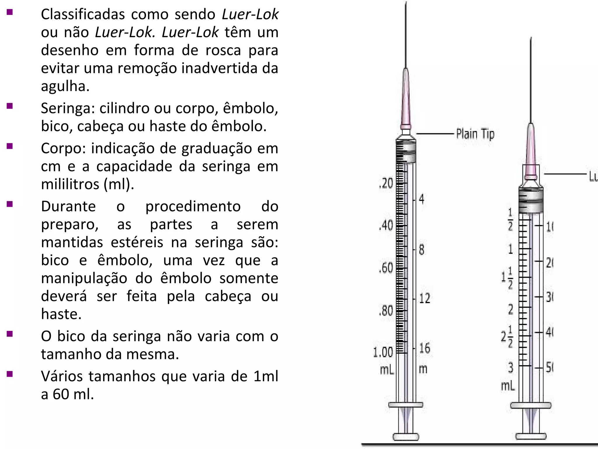 Administração medicamentos: regras gerais e tipos de seringas | PPT ...