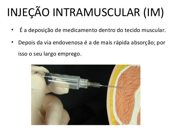 Adm med via intramuscular