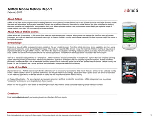 Ad Mob Mobile Metrics Feb 10 | PPT