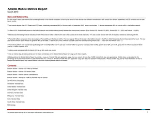 AdMob Mobile Metrics Report - March 2010 | PDF