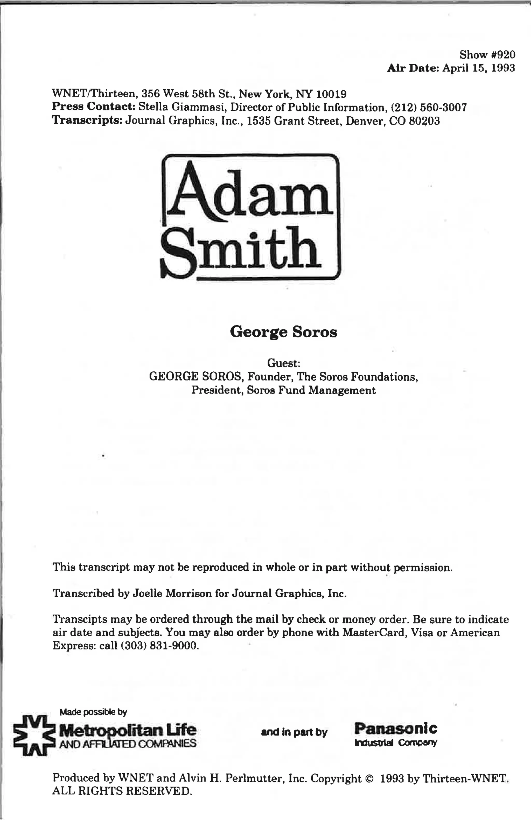 SOROS ADMITS HE IS WAS NAZI COLLABORATOR | PDF