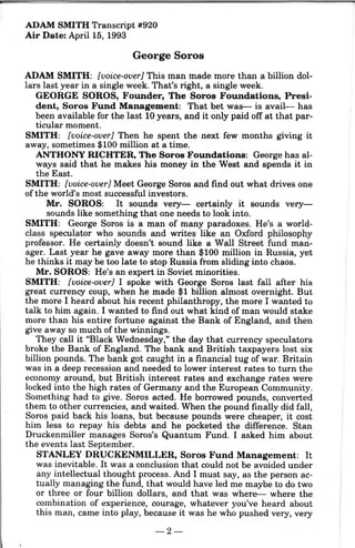 SOROS ADMITS HE IS WAS NAZI COLLABORATOR | PDF