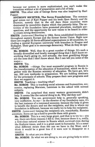 SOROS ADMITS HE IS WAS NAZI COLLABORATOR | PDF