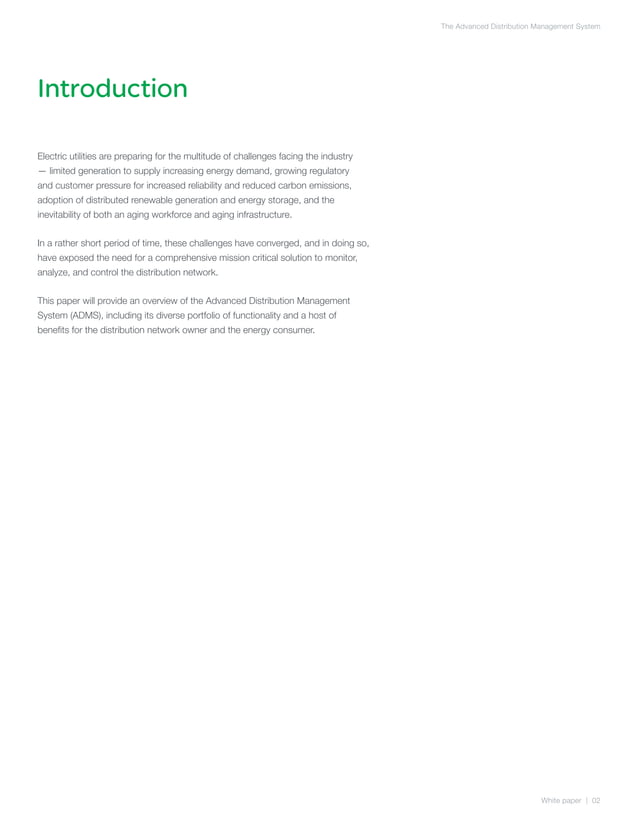 The Advanced Distribution Management System (ADMS) | PDF