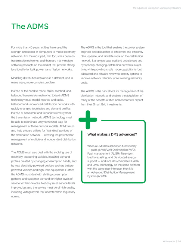 The Advanced Distribution Management System (ADMS) | PDF