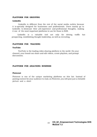 Admshs emp tech_q1_m1_l2_software application and platforms | PDF
