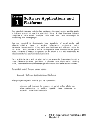 Admshs emp tech_q1_m1_l2_software application and platforms | PDF