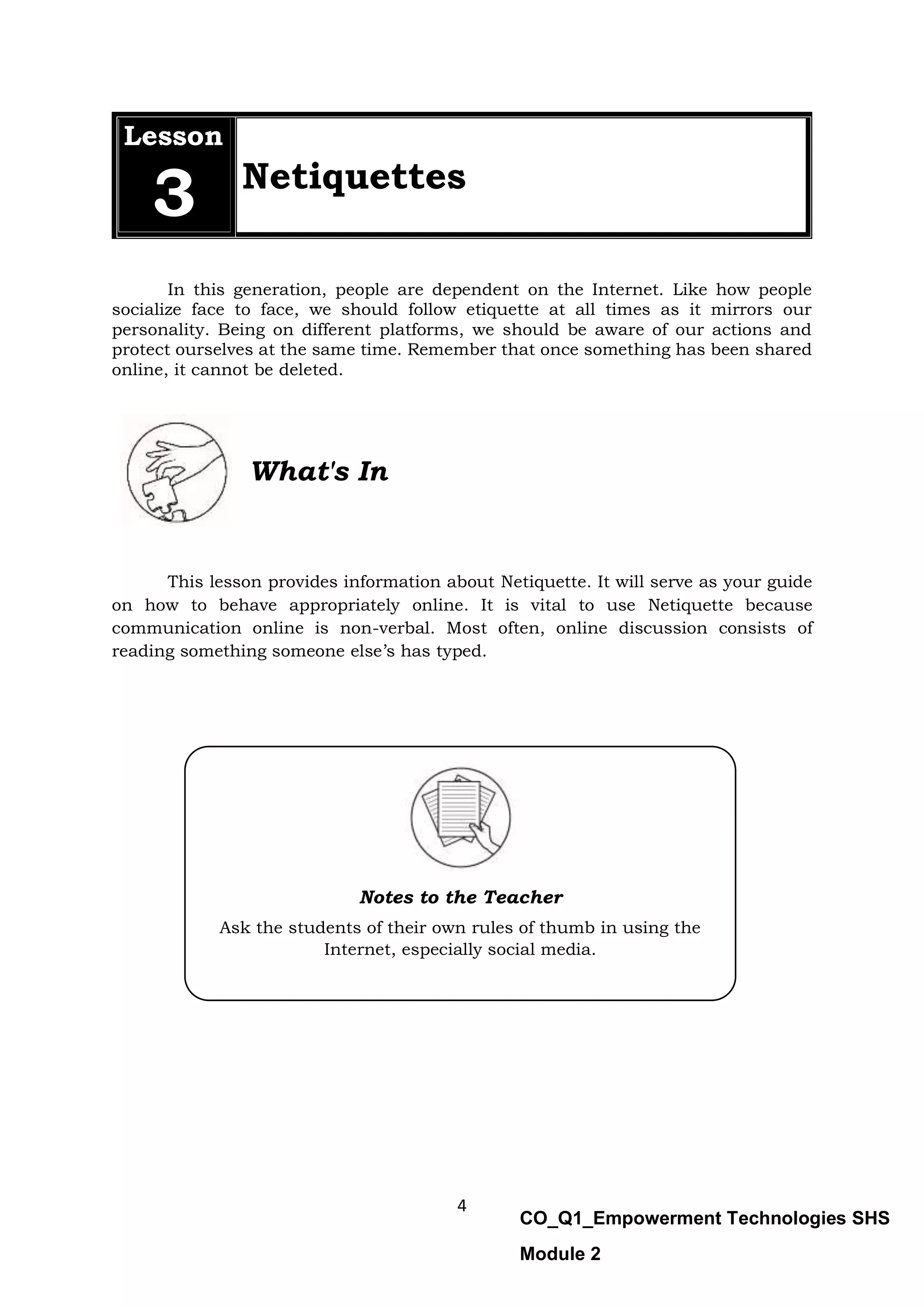 Admshs emp tech_q1_m2_netiquettes | PDF