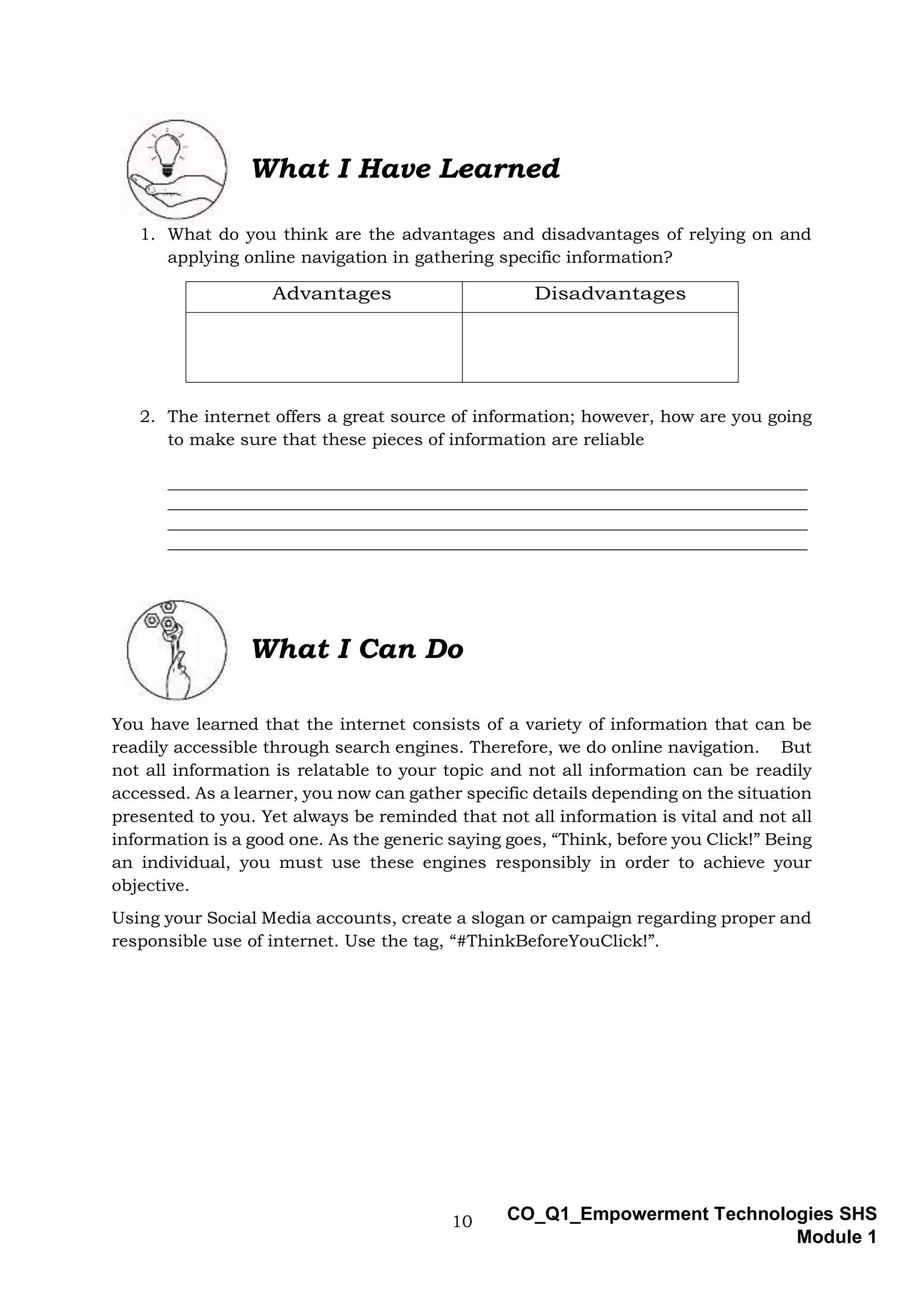 Admshs emp tech_q1_m3-online navigation | PDF