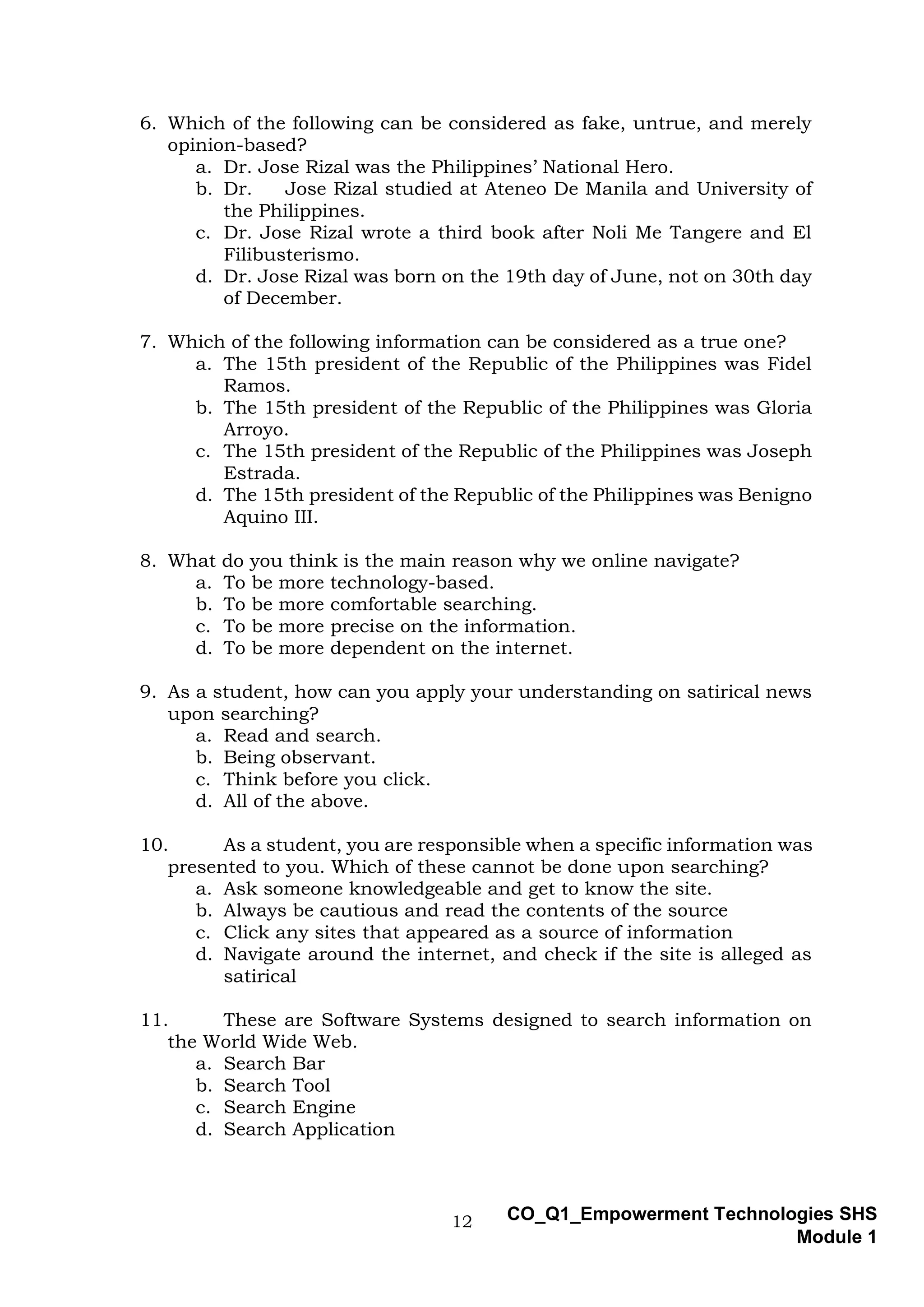 Admshs emp tech_q1_m3-online navigation | PDF