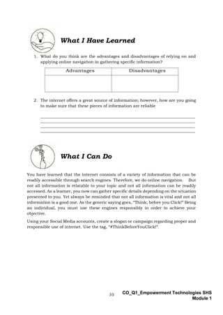 Admshs emp tech_q1_m3-online navigation | PDF