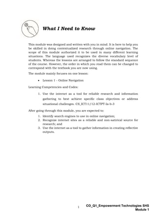 Admshs emp tech_q1_m3-online navigation | PDF