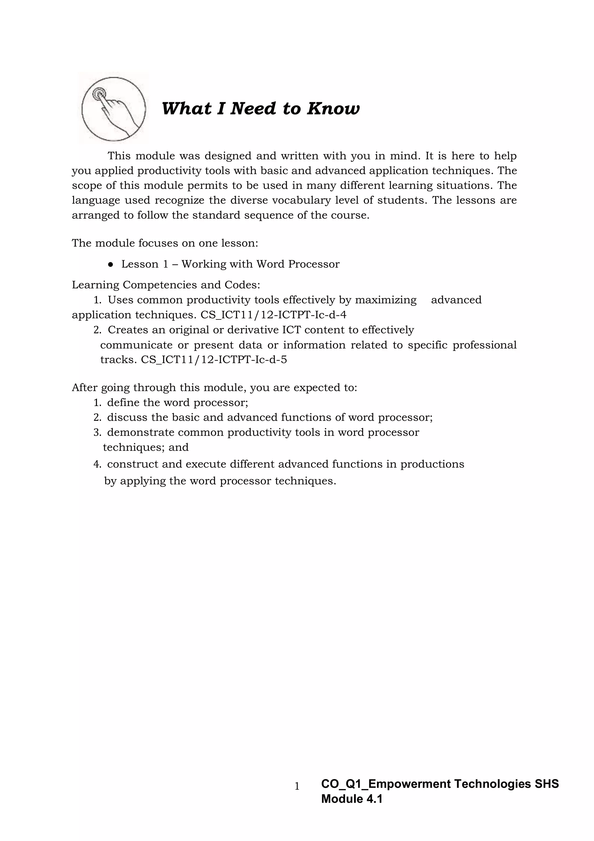 ADMSHS_Emp_Tech_Q1_M4_L1-Applied-productivity-tools-using-Word.pdf