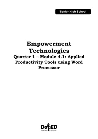 ADMSHS_Emp_Tech_Q1_M4_L1-Applied-productivity-tools-using-Word.pdf