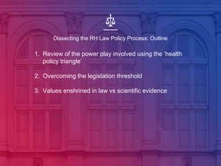 Dissecting the Reproductive Health Law Policy Process | PPTX