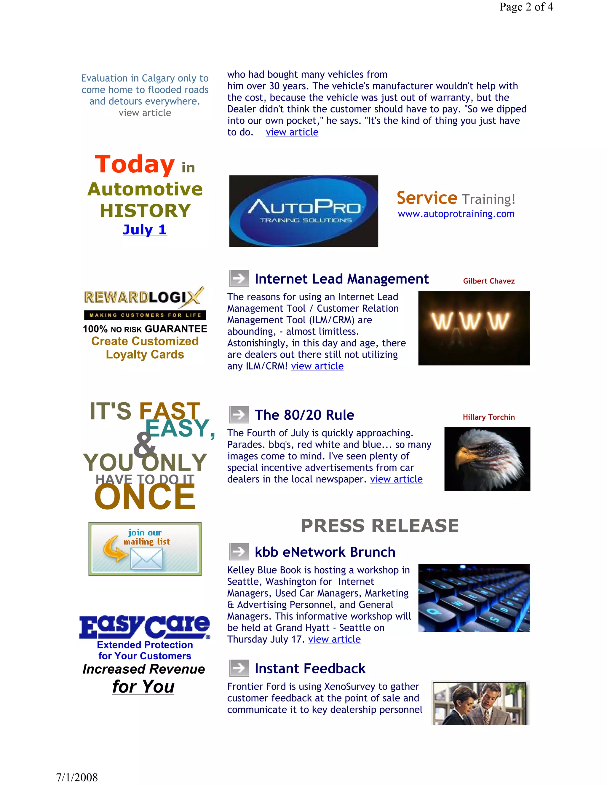 AUTOMOTIVE DEALERS NETWORK | PDF