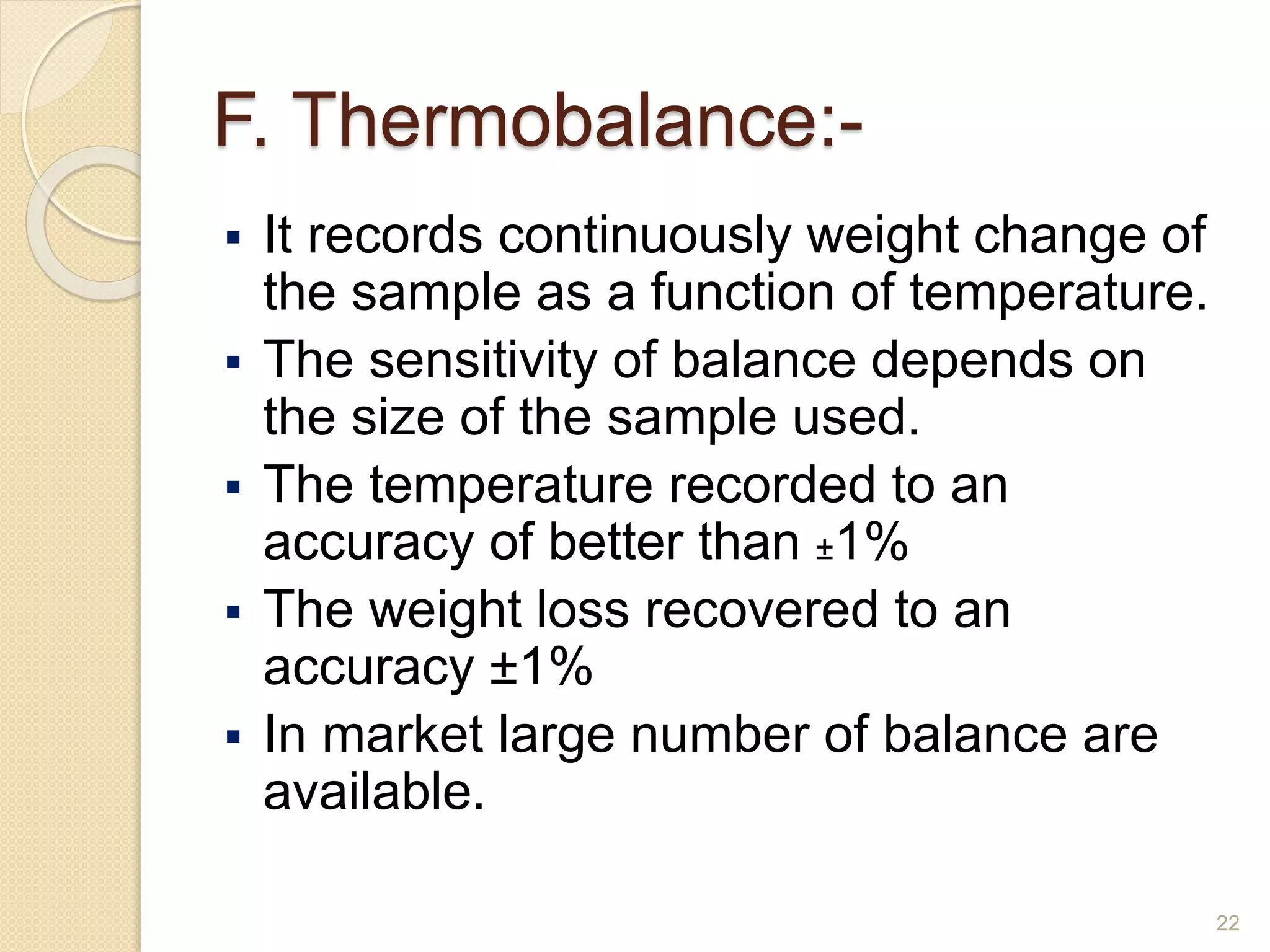 Thermogravematric analysis | PPTX