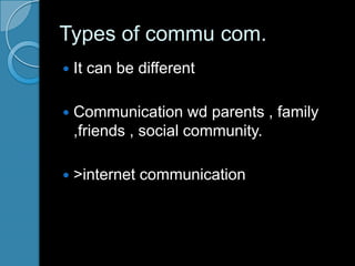 COMMUNITY communication B adnan khan | PPTX