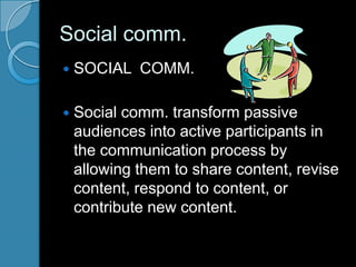 COMMUNITY communication B adnan khan | PPTX