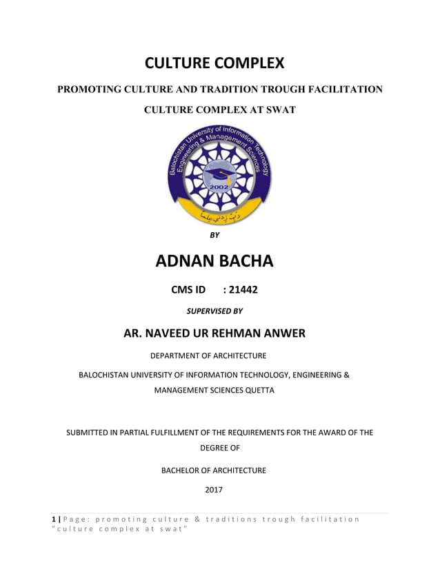 thesis book culture complex by Ar Adnan Bacha | PDF