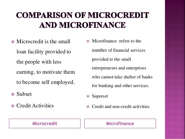 micro credit