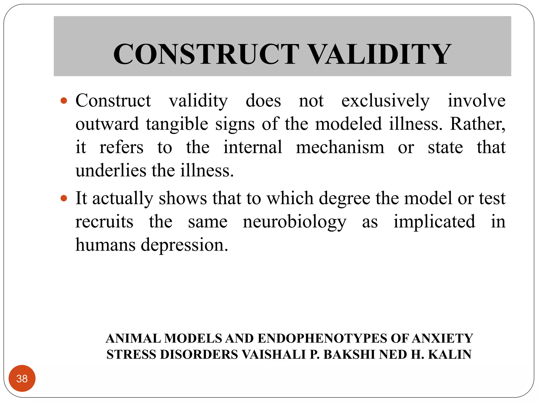 Animal models of Anxiety and depression (ADNAN KHAN) | PPTX