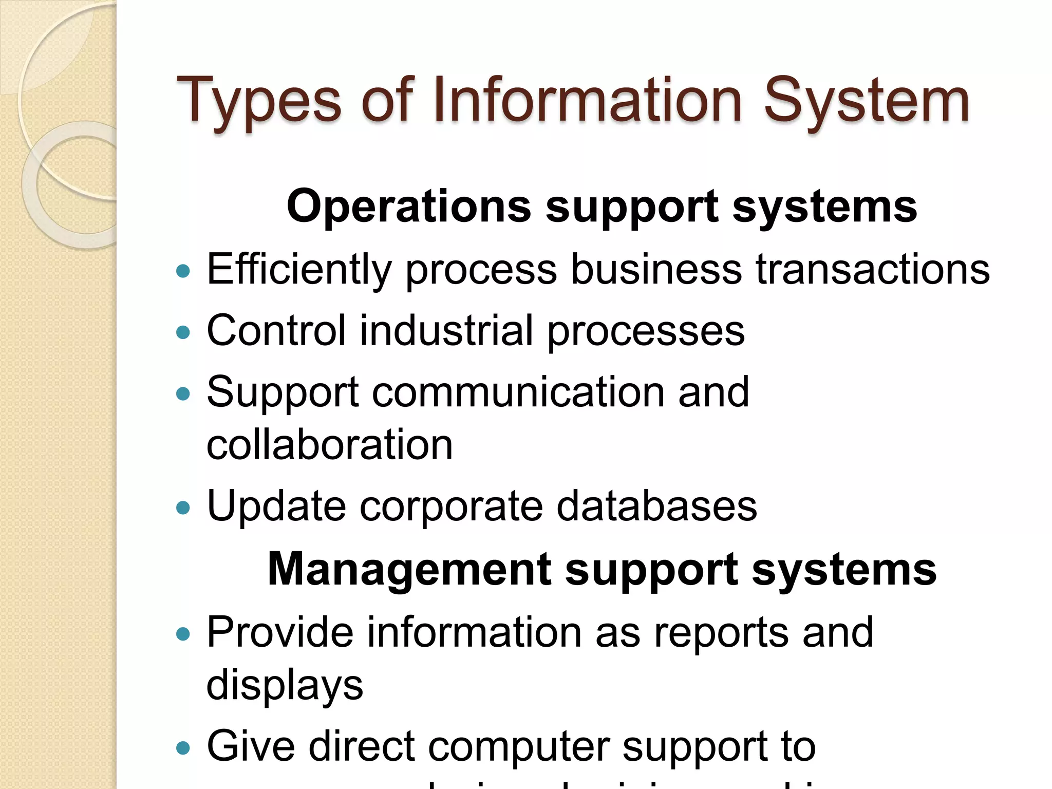 FOUNDATION OF INFORMATION SYSTEMS (MANAGEMENT INFORMATION SYSTEM) | PPTX