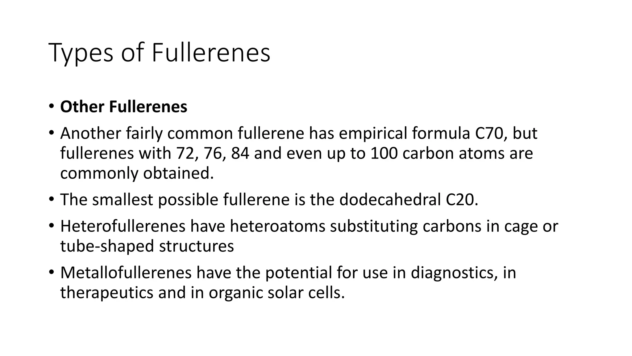 Biomedical Application Of Fullerenes | PPTX