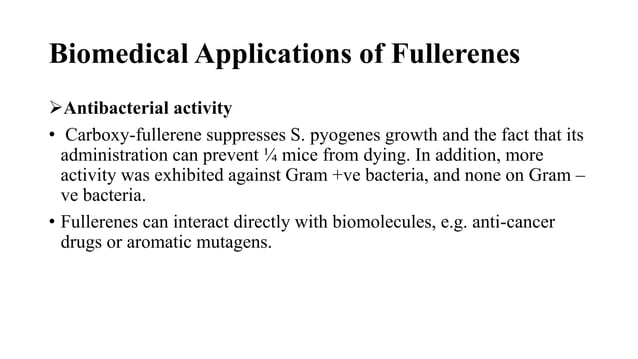Biomedical Application Of Fullerenes | PPT